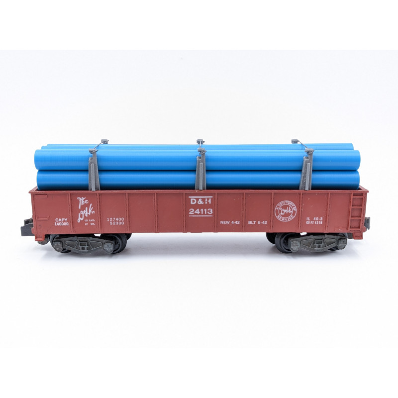 Milwaukee Flyer Pipe Set for American Flyer Gondolas - Blue Pipes